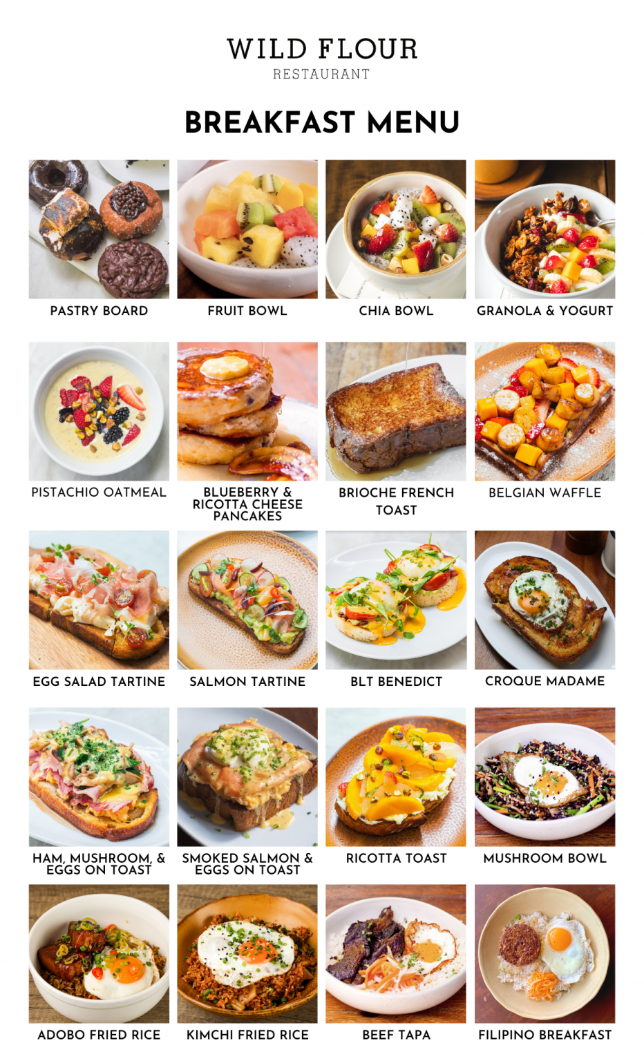 Wildflour Brands - View all Menus