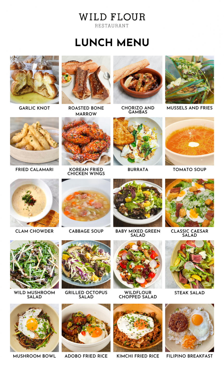 Wildflour Brands - View all Menus