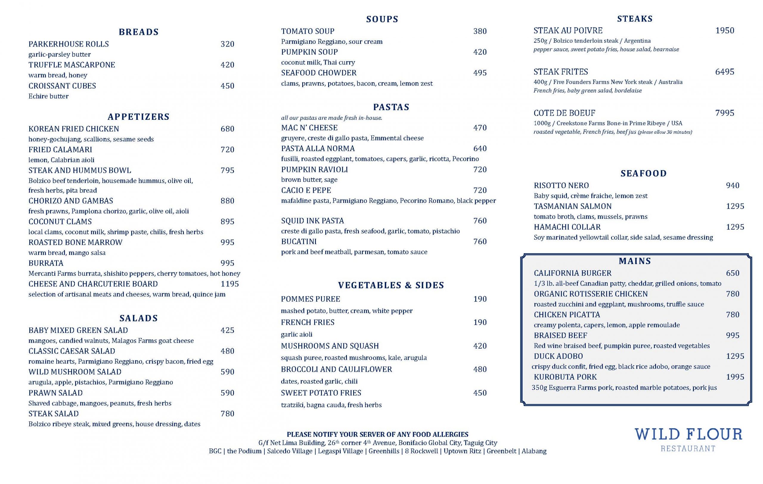 Wildflour Café + Bakery - Wildflour Restaurant